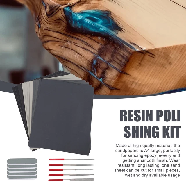 23 PCS RESIN Casting Tools Set, Epoxy Resin Polishing Kit, 12 Sand ...