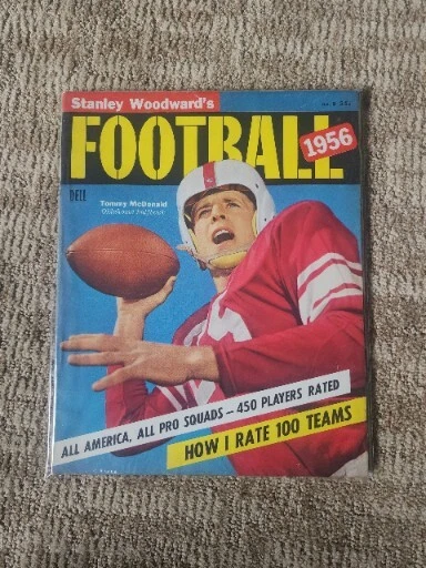 VINTAGE STANLEY WOODWARD'S FOOTBALL 1956 Magazine Tommy McDonald ...