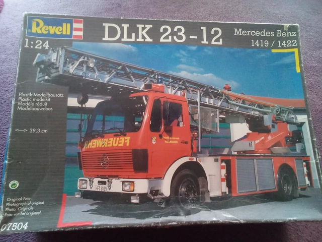 REVELL MERCEDES-BENZ DLK 23-12 plus Extras !! , 1/24 scale Fire Engine ...