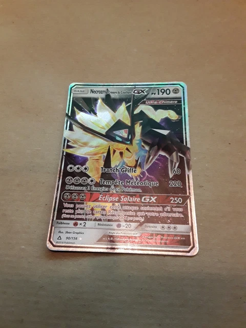 CARTE POKÉMON NECROZMA Crinière du Couchant GX 90/156 Ultra Prisme SL5 ...