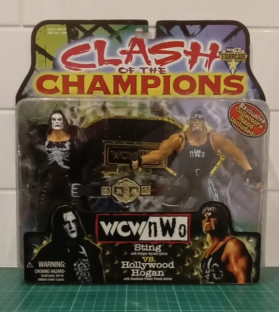 CLASH OF CHAMPIONS Hogan Sting NWO WCW 1999 Toybiz Wrestling Figures WWE New £60.00 - PicClick UK