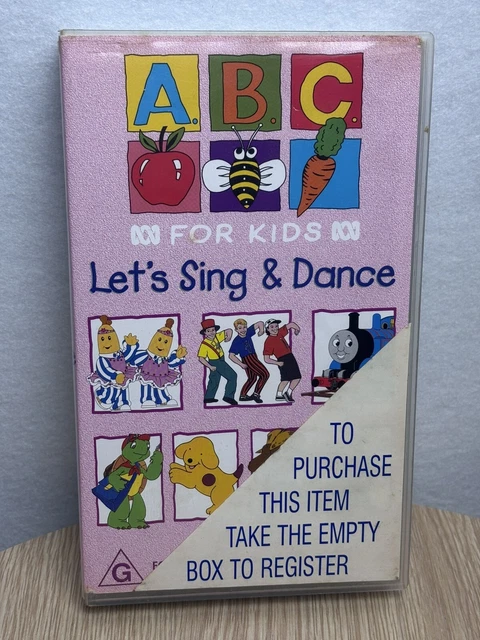 ABC FOR KIDS Let’s Sing And Dance 2001 VHS - Great Condition For Age $70.00 - PicClick AU