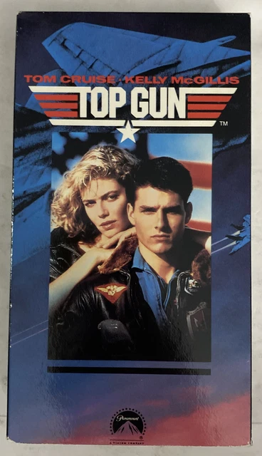 TOP GUN (VHS, 1990) Tom Cruise, Val Kilmer, Kelly McGillis, Used FAST ...