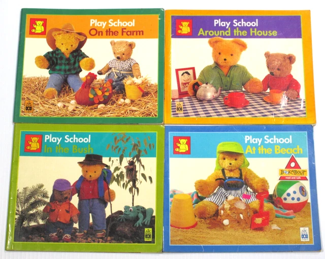 PLAY SCHOOL IN The Bush John Fox ABC Kids Book 90s Jemima Humpty Dumpty ...