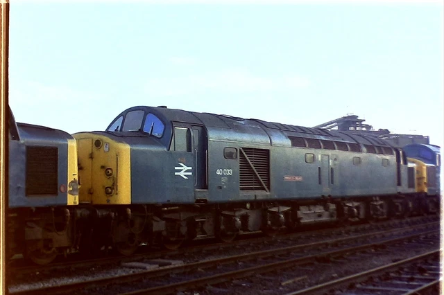 35MM RAILWAY COLOUR Negative Class 40 033 at Newton Heath £1.75 ...