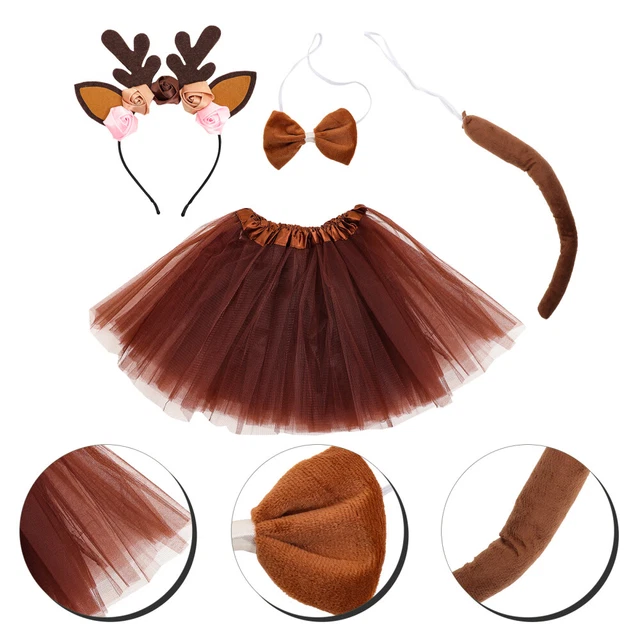 ANIMAL EAR HEADBAND Tutu Skirt Ears for Cosplay Reindeer Antler Child £ ...