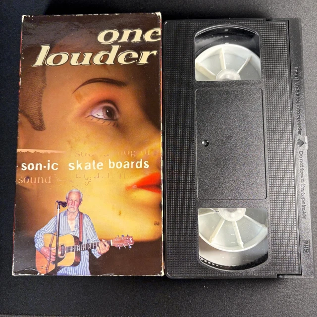 SONIC ONE LOUDER Skateboard Video VHS Tape 1995 Skate Thrasher Simon ...