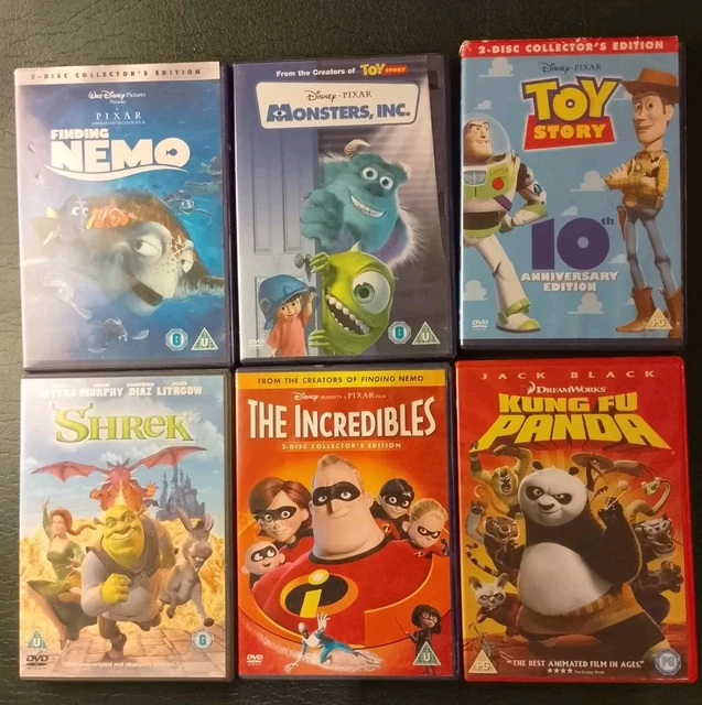 KIDS DVD BUNDLE 6 Disney And Dream Works. Children's Favourite Movies £ ...