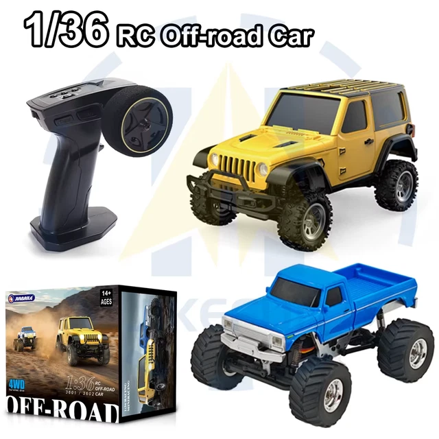 1/36 RC CRAWLER Car 4WD Mini Off-Road Remote Control Vehicle with Light ...