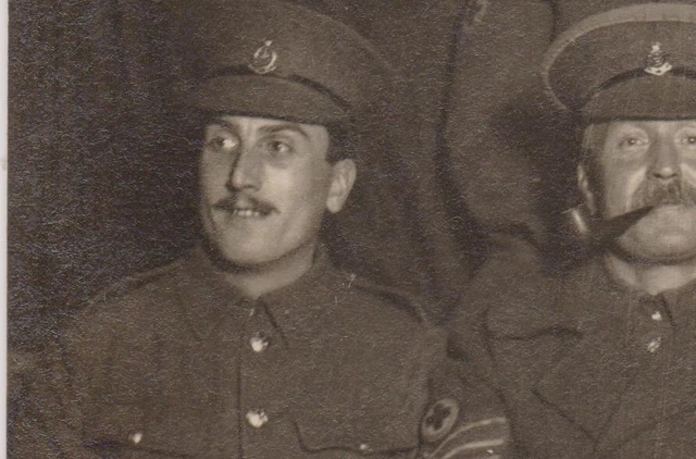WW1 PHOTO AUSTRALIAN Army ANZAC officer with formation colour patch ... WW1 PHOTO AUSTRALIAN Army ANZAC officer with formation colour patch ...