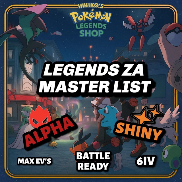 🔥ALPHA POKEMON SHINY OR NON SHINY🌟6IV🔥for Pokemon Legenden ZA 🌟Legends ...