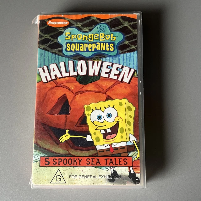 SPONGEBOB SQUAREPANTS HALLOWEEN VHS 5 Spooky Sea Tales Nickelodeon 2002 ...