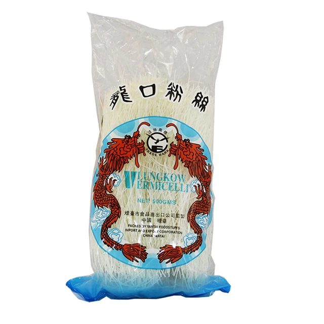 MUNG BEAN THREAD Glass Vermicelli Noodles 500g by Lungkow - UK Seller £ ...