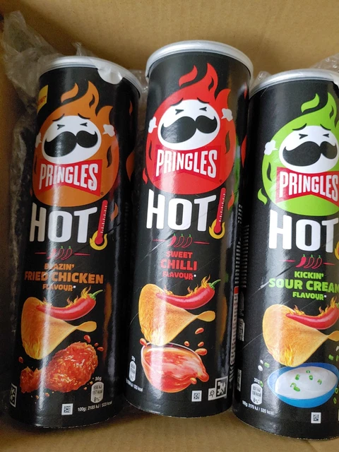 3× BIG SIZE Pringles potato chips collections- variety flavours 158 g ...