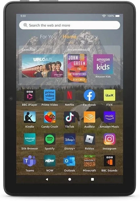 NEW-AMAZON FIRE HD 8 Tablet 10th Gen-Full HD display WiFi Alexa 32 GB ...