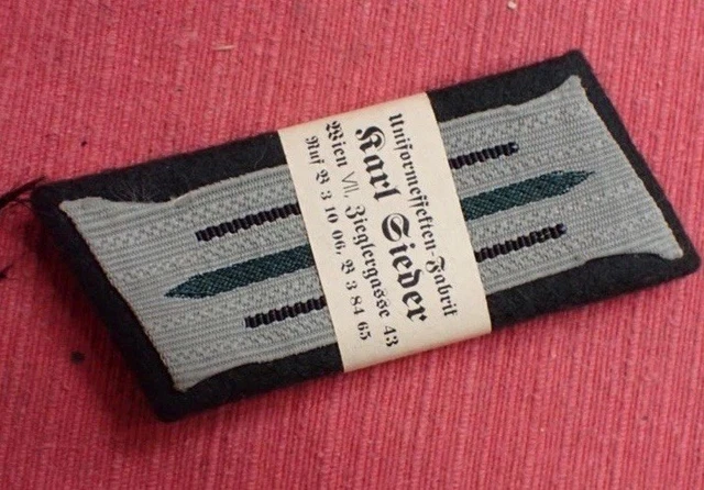 3RD REICH GERMAN Pair of Unissued Army Collar Tabs. Old-new Stock. WW2 ...