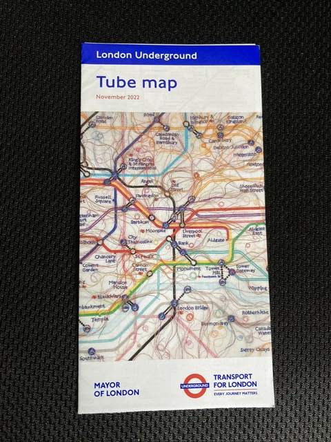 LONDON UNDERGROUND TUBE Map November 2022 New EUR 1,48 - PicClick FR
