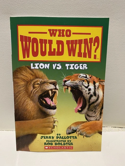 LION VS. TIGER Who Would Win? by Jerry Pallotta Books £3.00 - PicClick UK