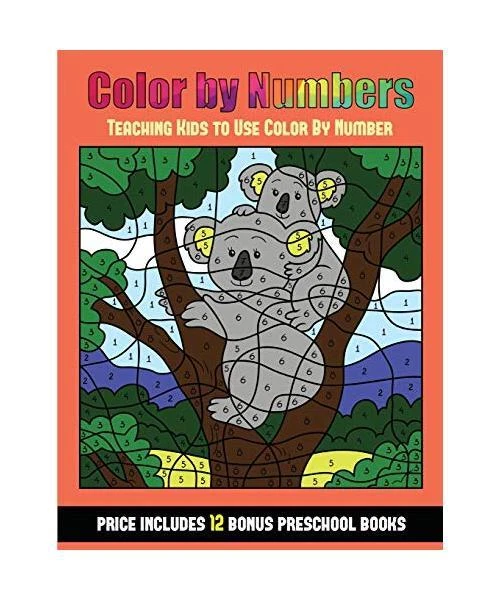 TEACHING KIDS TO Use Color By Number (Color By Number - Animals): 36 ...