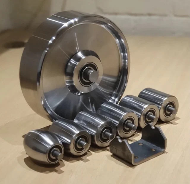 TOP & BOTTOM English Wheel Anvils, Cradle, Rubber Band, R40 Ball, Top ...