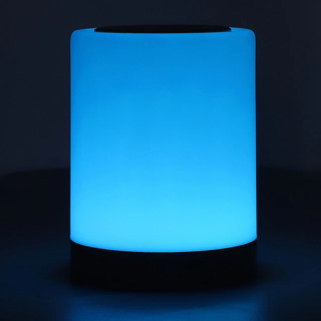 RGB NIGHT LIGHT Wood Grain Color USB Rechargeable 3 Level Adjustable ...