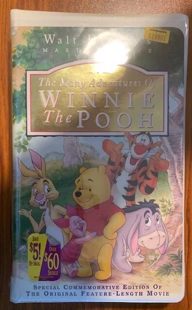 Walt Disney Masterpiece The Many Adventures Of Winnie The Pooh Vhs