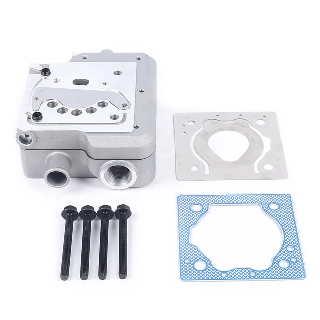 AIR BRAKE COMPRESSOR Cylinder Head w/Gasket&Bolts Set For Cummins ...