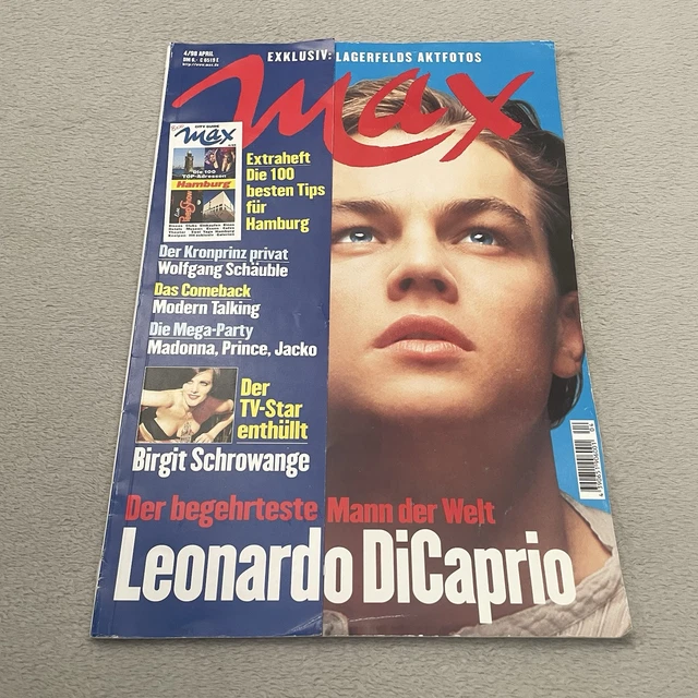 MAX GERMAN APRIL 1998 - Leonardo DICAPRIO Birgit SCHROWANGE Matt DAMON ...