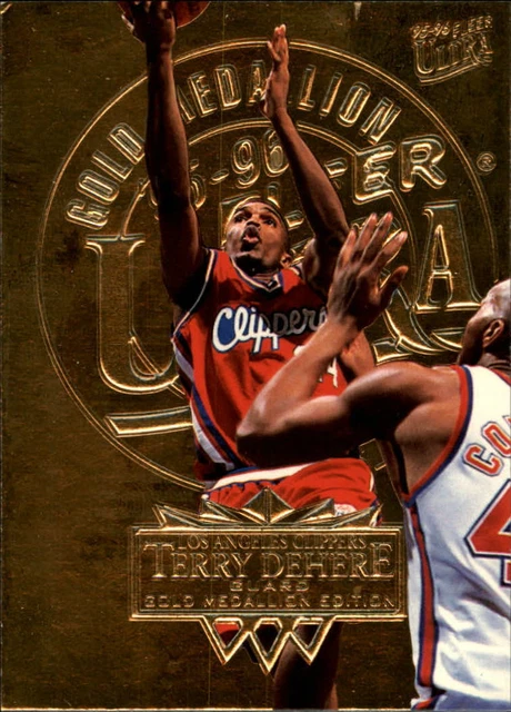 1995-96 ULTRA GOLD Medallion Clippers carte basket-ball #78 Terry ...
