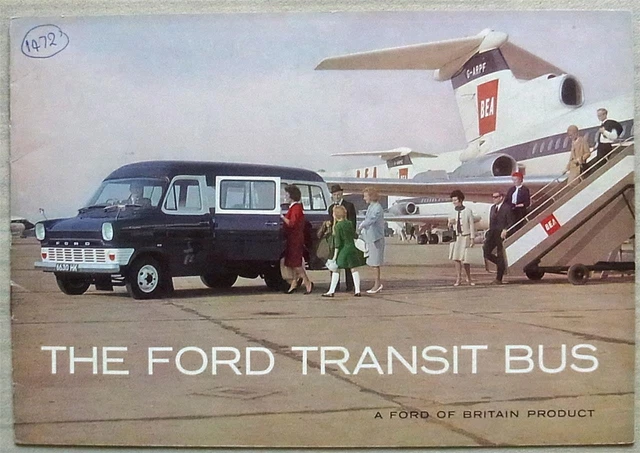 FORD TRANSIT BUS Commercial Sales Brochure Feb 1966 #73356/2/66 £14.99 ...