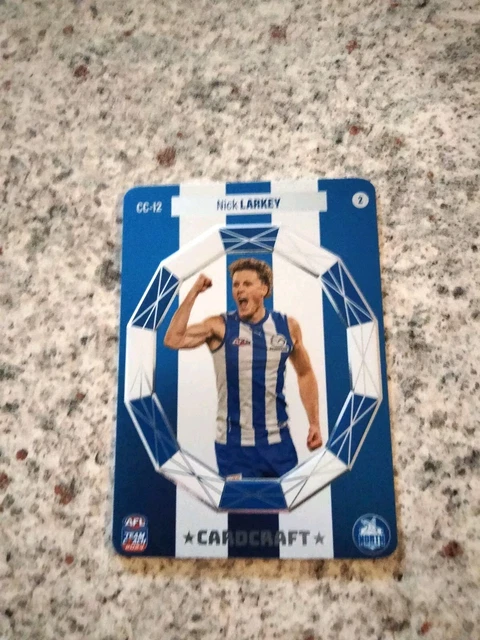 2024 AFL TEAMCOACH Card Craft Nick Larkey North Melbourne Kangaroos CC ...