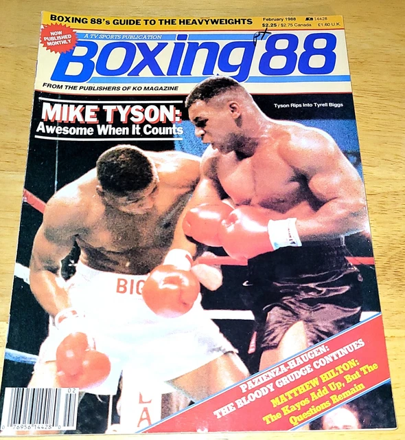 BOXING 88 MAGAZINE February 1988 - Mike Tyson Cover Newsstand NEAR MINT ...