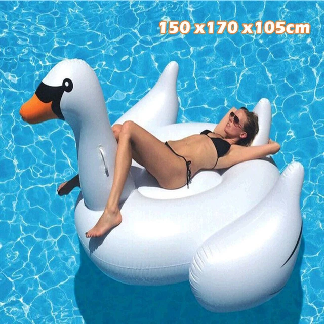 GIANT SWAN POOL Float Inflatable Raft Swimming Water Party Lounger Toy ... GIANT SWAN POOL Float Inflatable Raft Swimming Water Party Lounger Toy ...