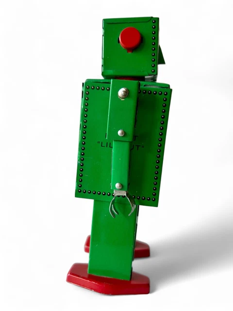 VINTAGE TIN TOY robot 1940's repro ST JOHN Lilliput Robot gr MS397 6 ...