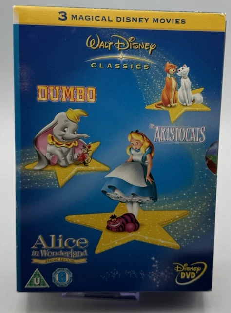 ALICE IN WONDERLAND Special Edition 3 Magical Disney Movies - DVD £14. ...