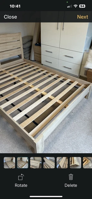 NEXT DOUBLE BED Frame Oak Effect £52.70 - PicClick UK
