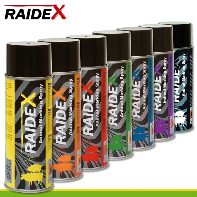 RAIDEX 400 ML Bétail 7 Couleurs de Sélection Marqueurs Porc Vaches EUR ...