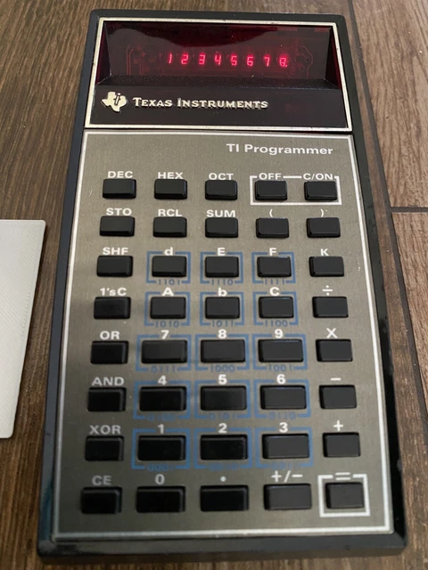 TEXAS INSTRUMENTS TI Electronic Calculator TI Programmer MADE IN USA ...