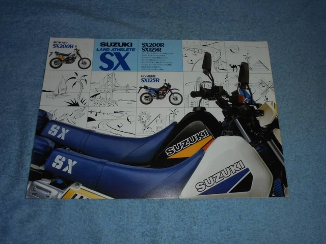 1985 SH41A SF41B Suzuki SX200R SX125R Bike Catalog SUZUKI SX200R SX125R ...