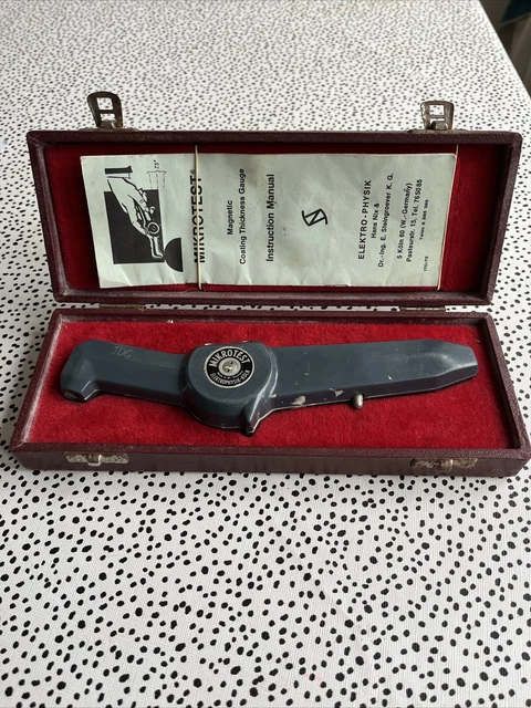 MIKROTEST ELEKTROPHYSIK MAGNETIC Coating Thickness Gauge Used Great For ...