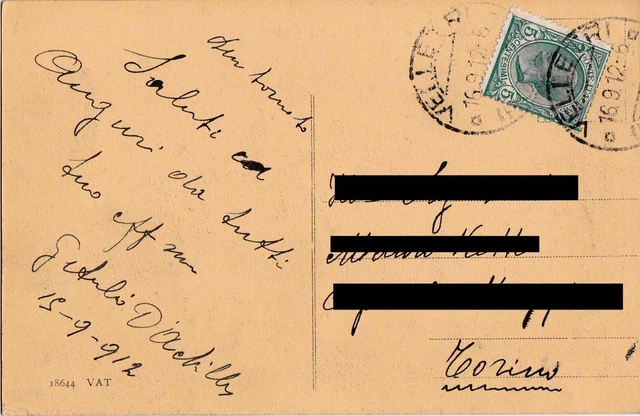 CARTOLINA 1912 VELLETRI. Stazione Ferroviaria e Panorama. Viaggiata ...