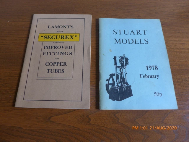 STUART MODELS AND LAMONTS CATALOGUES.and ENGINEERSYEAR BOOKS. £20.00 ...