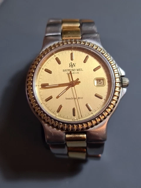 MONTRE HOMME RAYMOND WEIL AMADEUS 200 quartz Cal ETA 955412 fonctionne ...