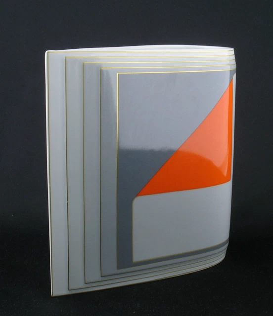 ROSENTHAL STUDIO LINIE Porzellan Christa Goltz Op-Art Vase Graphic ...