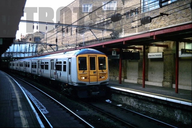 35MM SLIDE BR British Rail Electric EMU Class 319 319037 Kings Cross ...