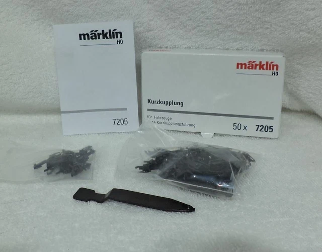 MARKLIN 7205 &PLATTE& koppelingen 50 stuks volledig nieuw in verpakking ...