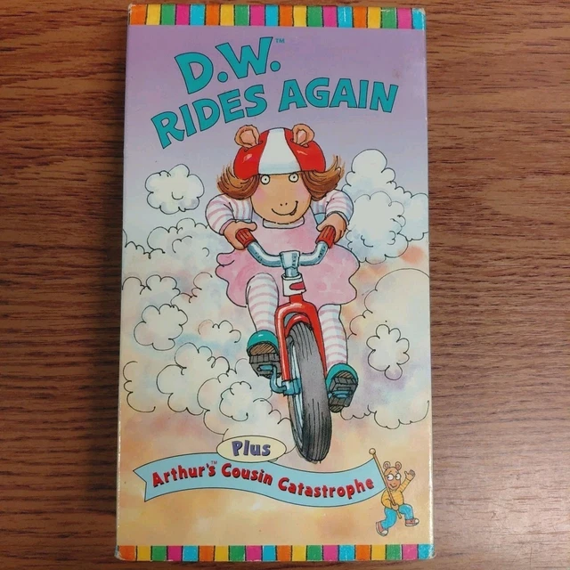 ARTHUR: D.W. RIDES Again (VHS, 1998) PBS Kids Animated Video Tape Rare ...