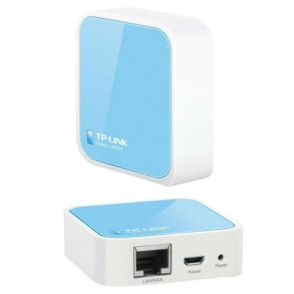 TP-LINK TL-WR702N 150MBPS Wireless N Nano Travel Router White/Blue OPEN ...