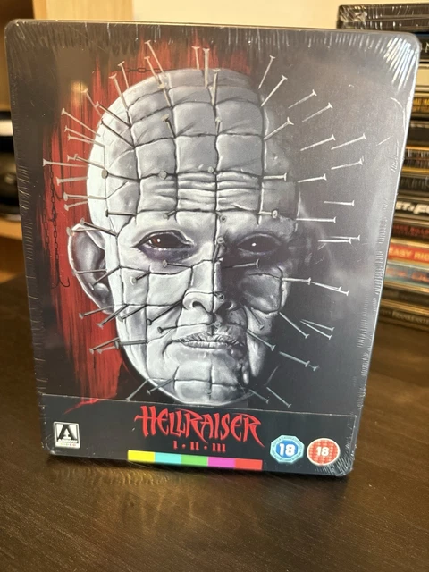 HELLRAISER TRILOGY I II III BLU RAY STEELBOOK ARROW UK Release *NEW ...