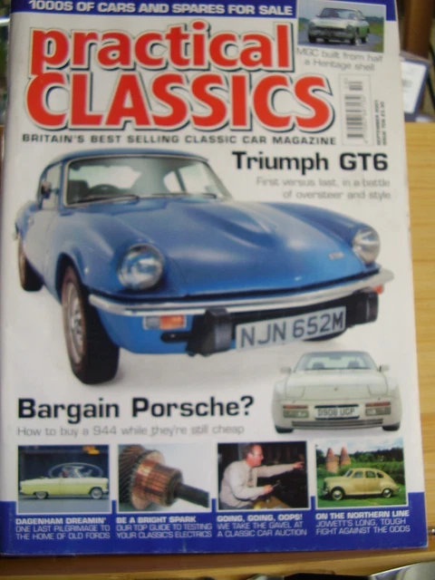 CAR AUTO MAG Practical Classics Sept 2001 Triumph Gt 6 Porsche 944 Ford ...